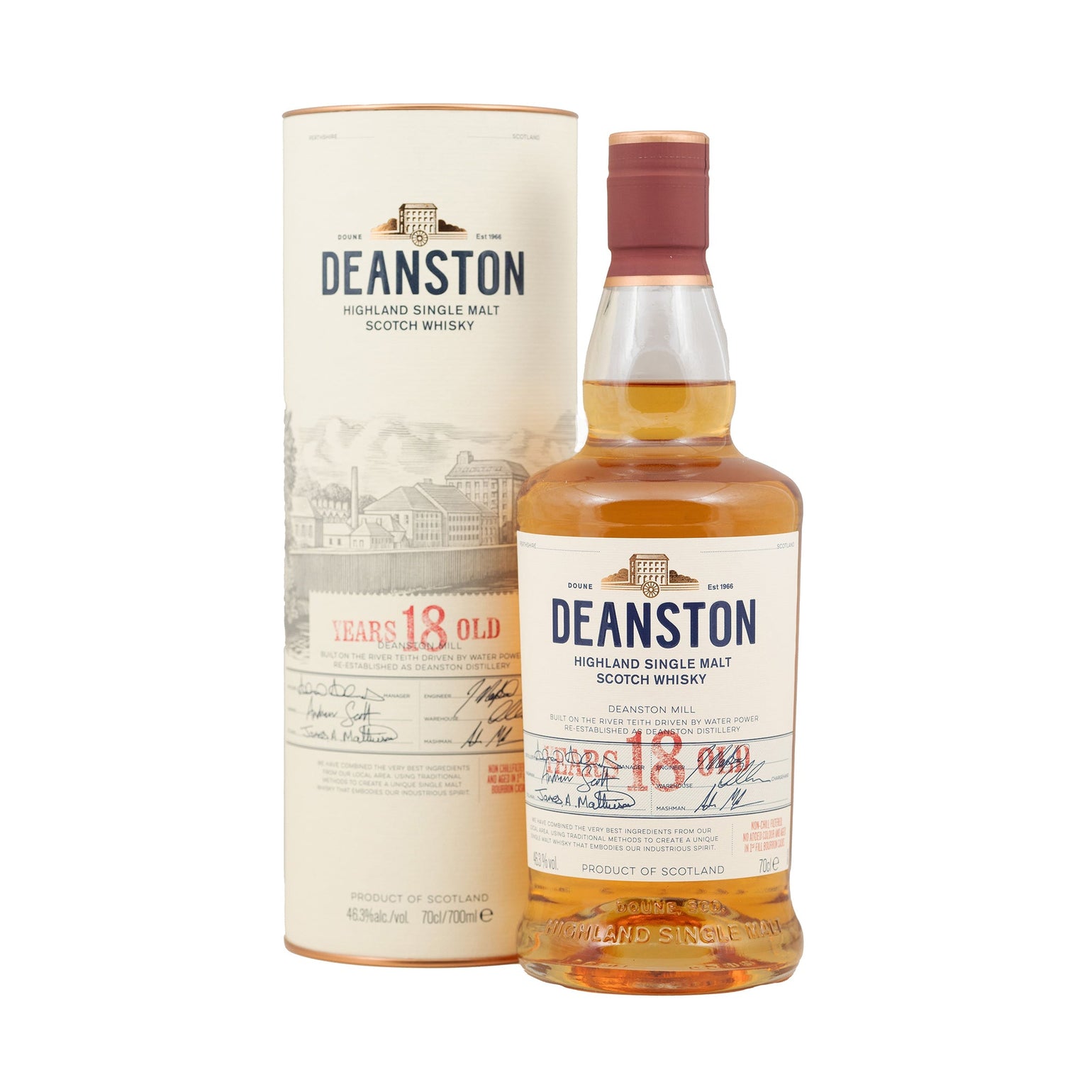 Buy Deanston 18 Year Old Bourbon Finish Whisky – Whisky International ...