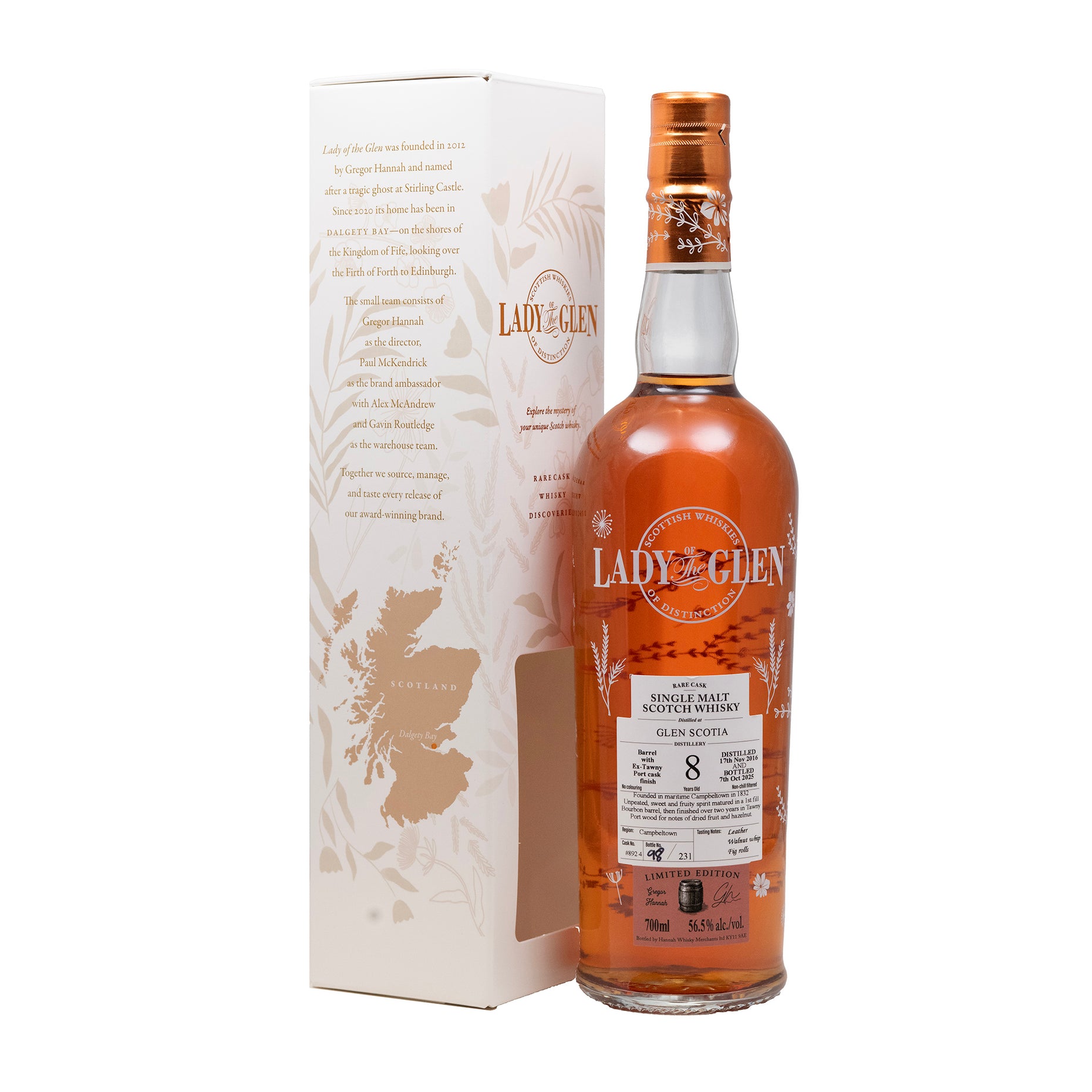 Buy Glen Scotia 8 Year Old Whisky Tawny Port Finish Lady Of The Glen 56 ...