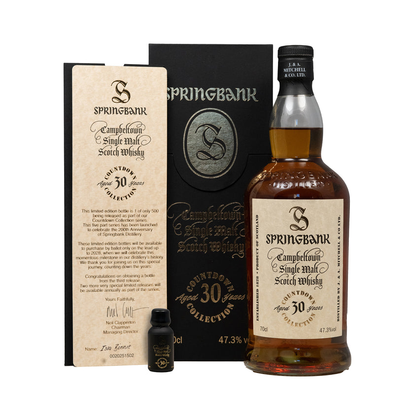 Buy Springbank 30 Year Old Single Malt Whisky Countdown Collection 2025 ...