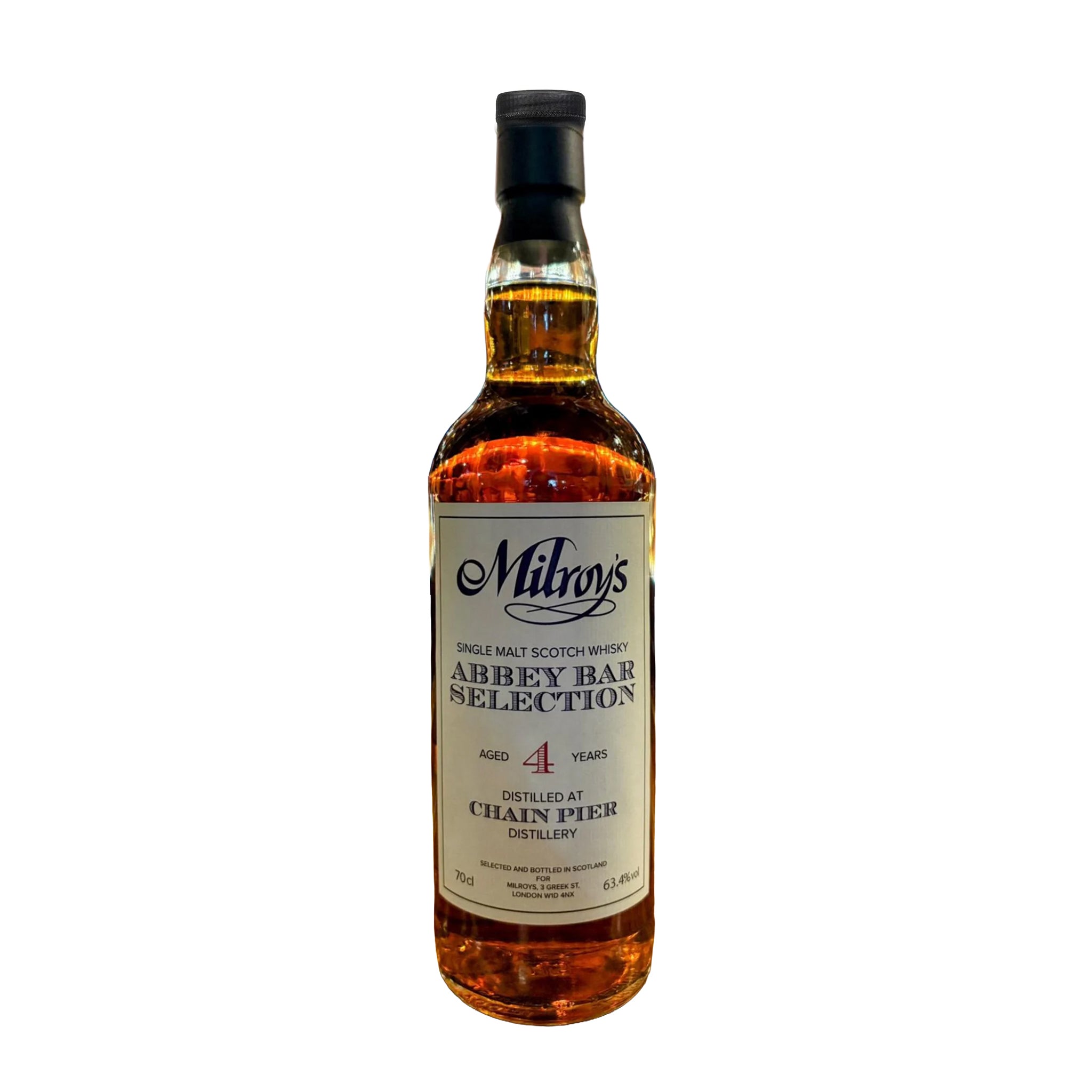Buy Chain Pier 4 Year Old Abbey Whisky Bar Edinburgh 63.4% – Whisky ...