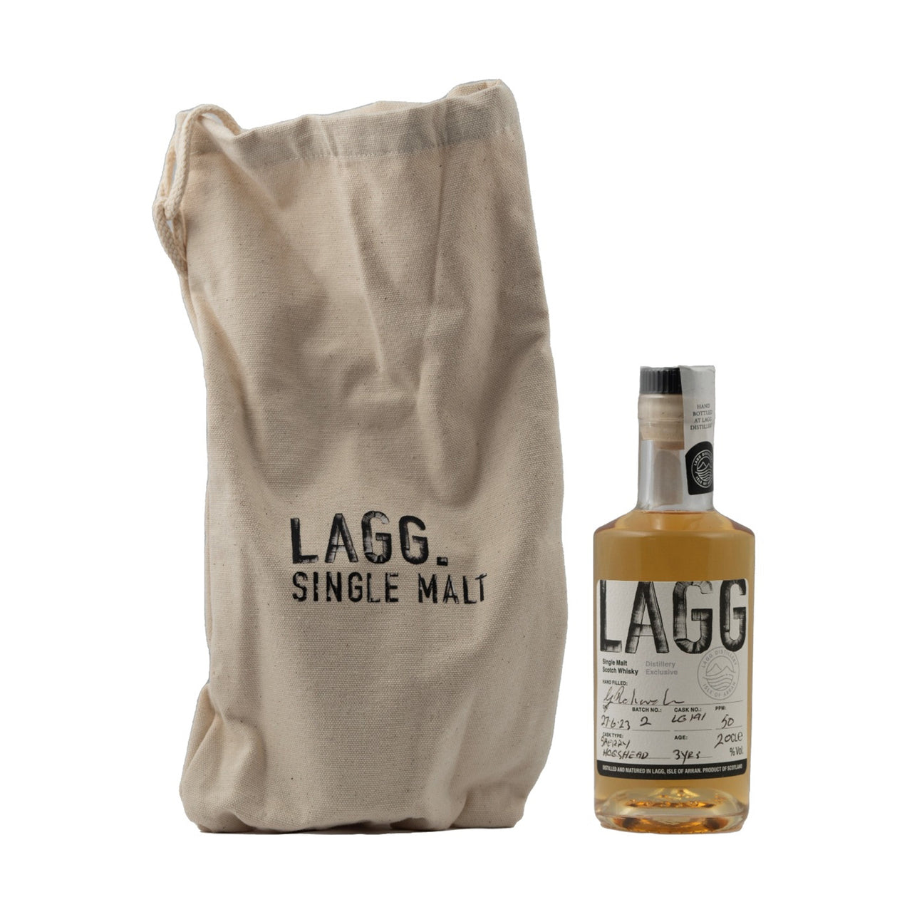 Buy Lagg Distillery Hand Filled LG19/1795 2nd Fill Sherry Cask 20cl 61. ...
