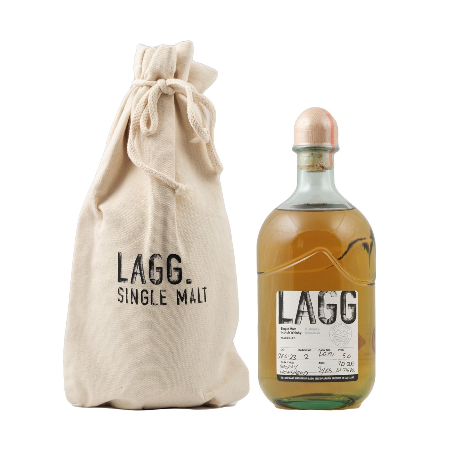 Buy Lagg Distillery Hand Filled LG19/1795 2nd Fill Sherry Cask 61.7% ...